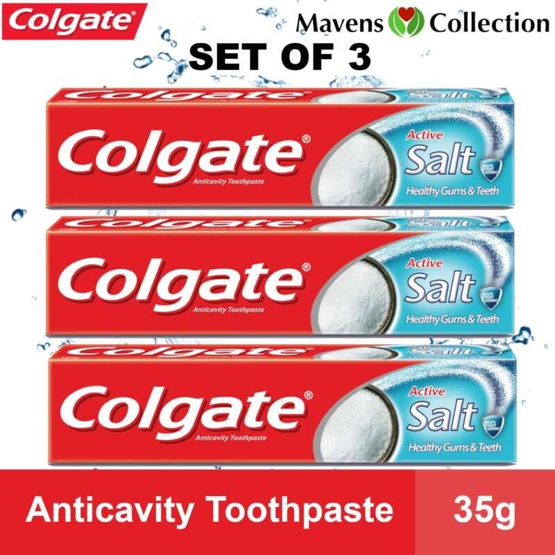 COD 2024 Colgate Toothpaste Active Salt 35G (Set ng 3) ni Mavens ...