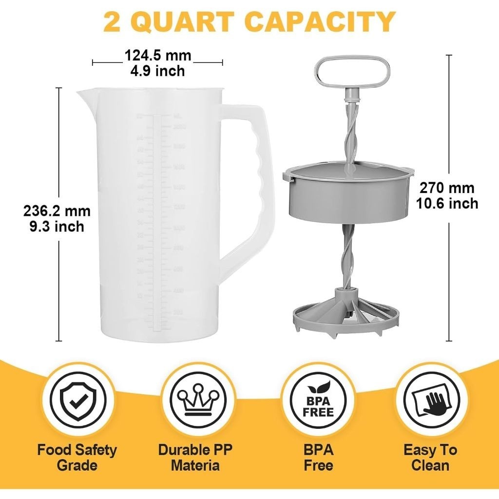 Yo-Fun 2L Milk Powder mixer Mixing Pitcher for Drinks Water Pitcher ...