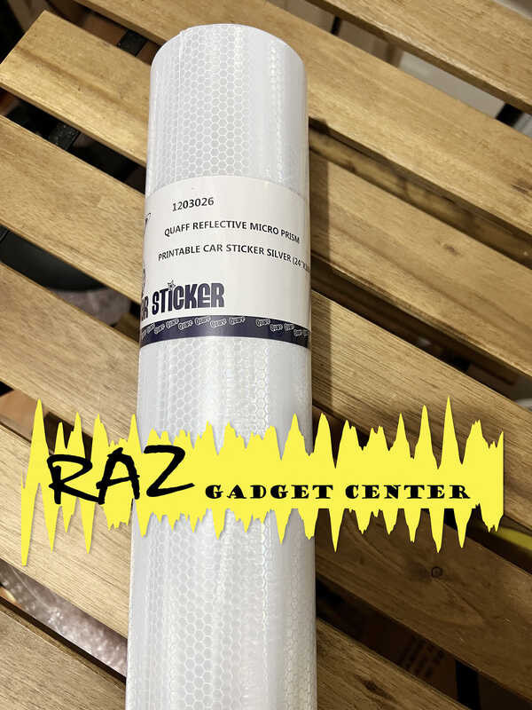 Quaff Printable Vinyl Car Sticker Roll (12 White Matte Glossy O ...