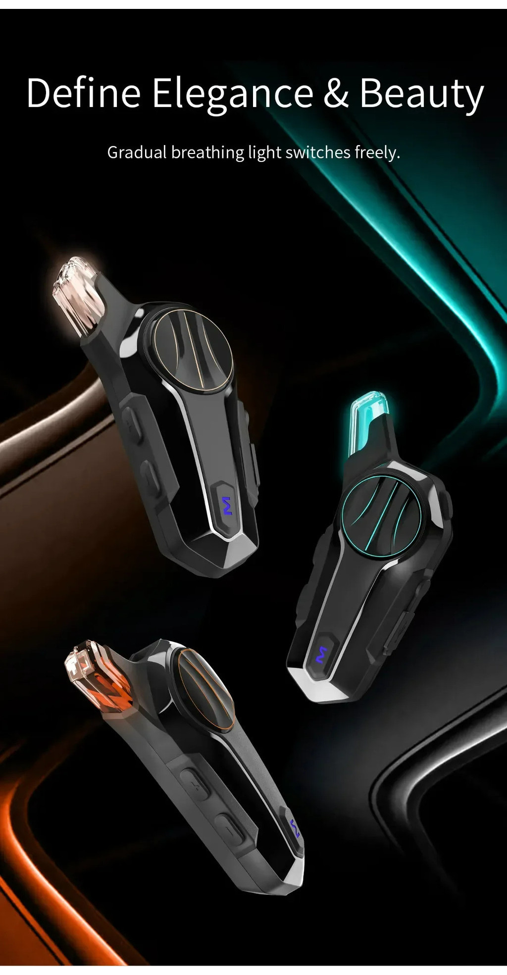 X1 Pro Motorcycle Helmet Intercom Bluetooth IPX6 Waterproof Moter ...