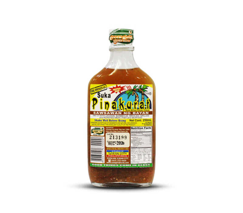 Suka Pinakurat Spiced Natural Coconut Vinegar 250 mL Waykurat Extra Hot ...