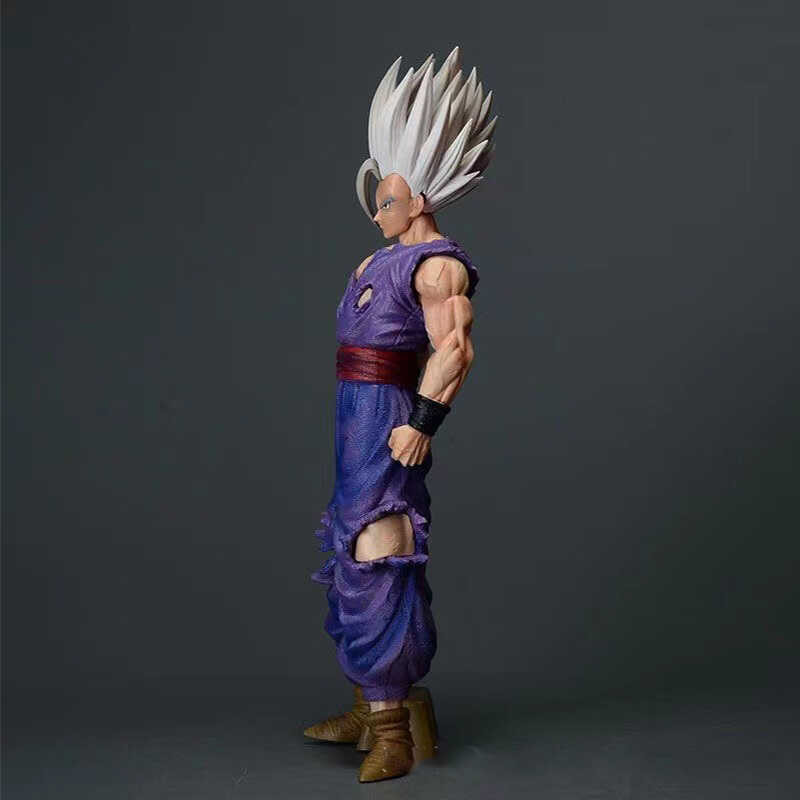 9 Dragon Ball Z Super White God Beast Gohan Goku Saiyan Anime Figure ...