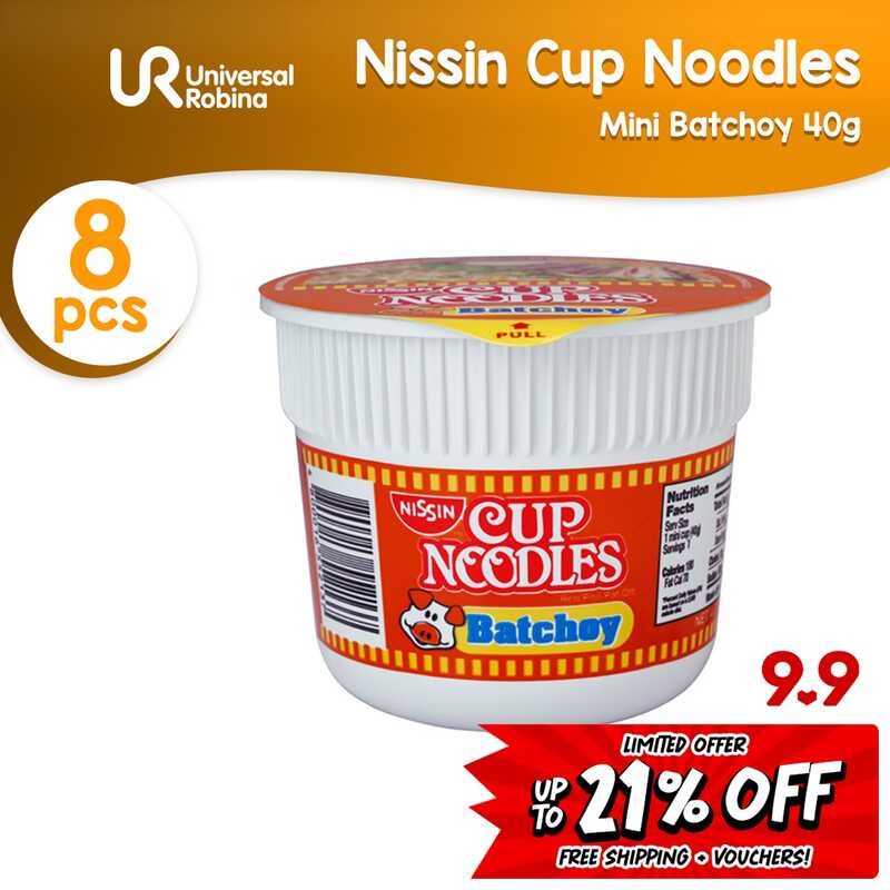 8 x Nissin Cup Noodles Mini Batchoy (40g) | Shopee Philippines