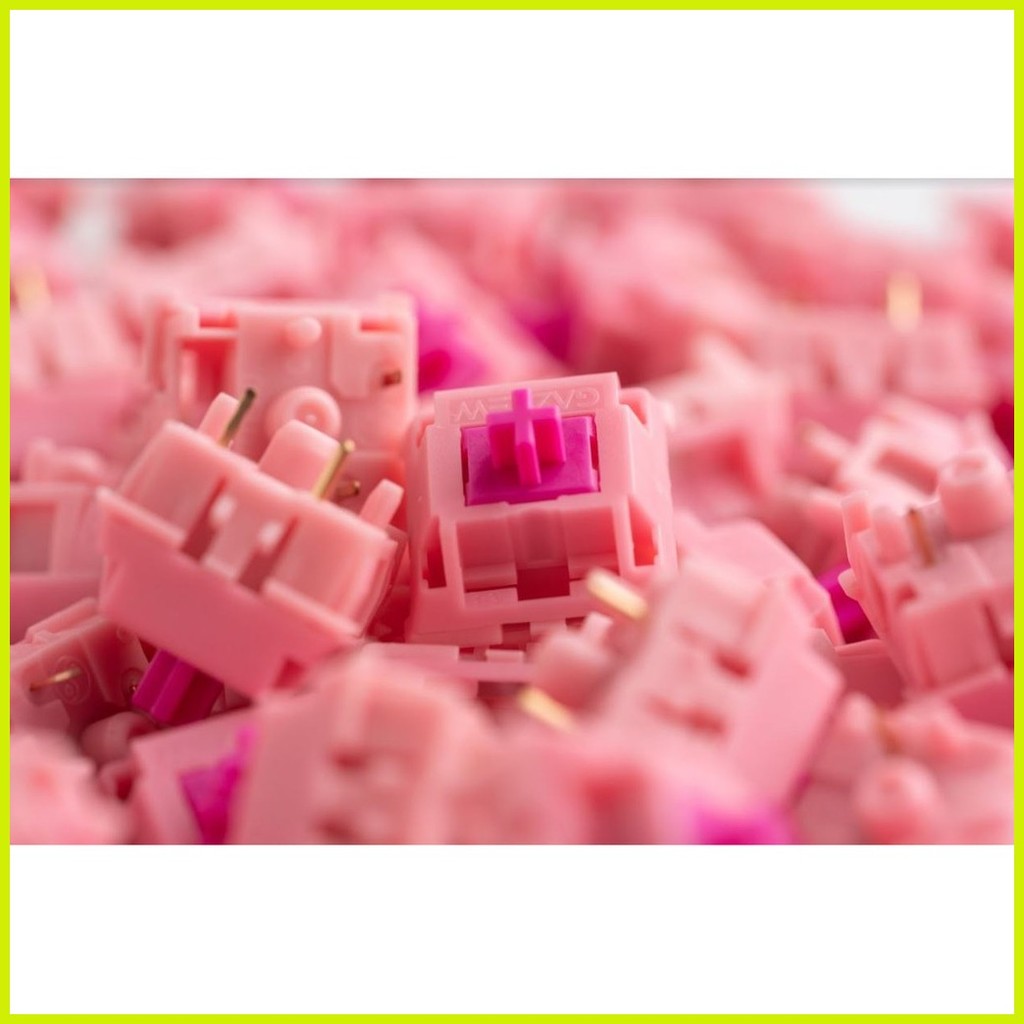 Gazzew Boba Pink Silent Linear Switch 52g & 68gMechanical Keyboard ...