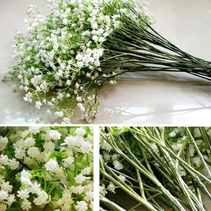 1Pcs Artificial Babysbreath Gypsophila Silk Flower Party Wedding DIY ...