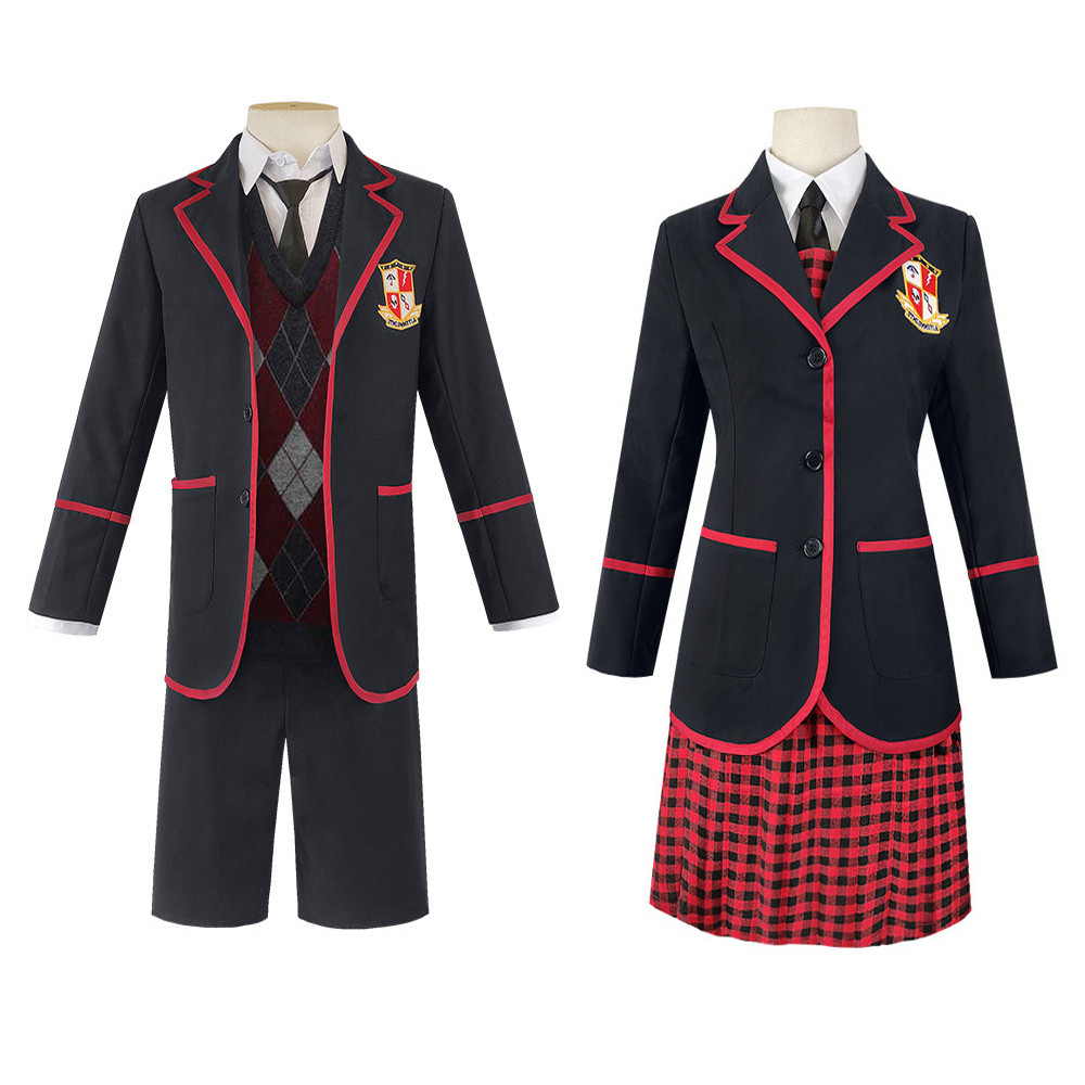 キ Anime The Umbrella Academy Girls School Uniform Vanya Allison Cosplay ...