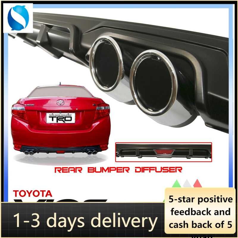 2013-2017 Toyota Vios 3Rd Gen Rear Bumper Lip Diffuser (Matte Black ...