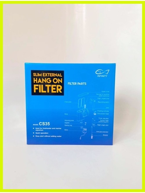 Infinity Slim External Hang on Filter CS35 for Fish Aquarium easy set ...
