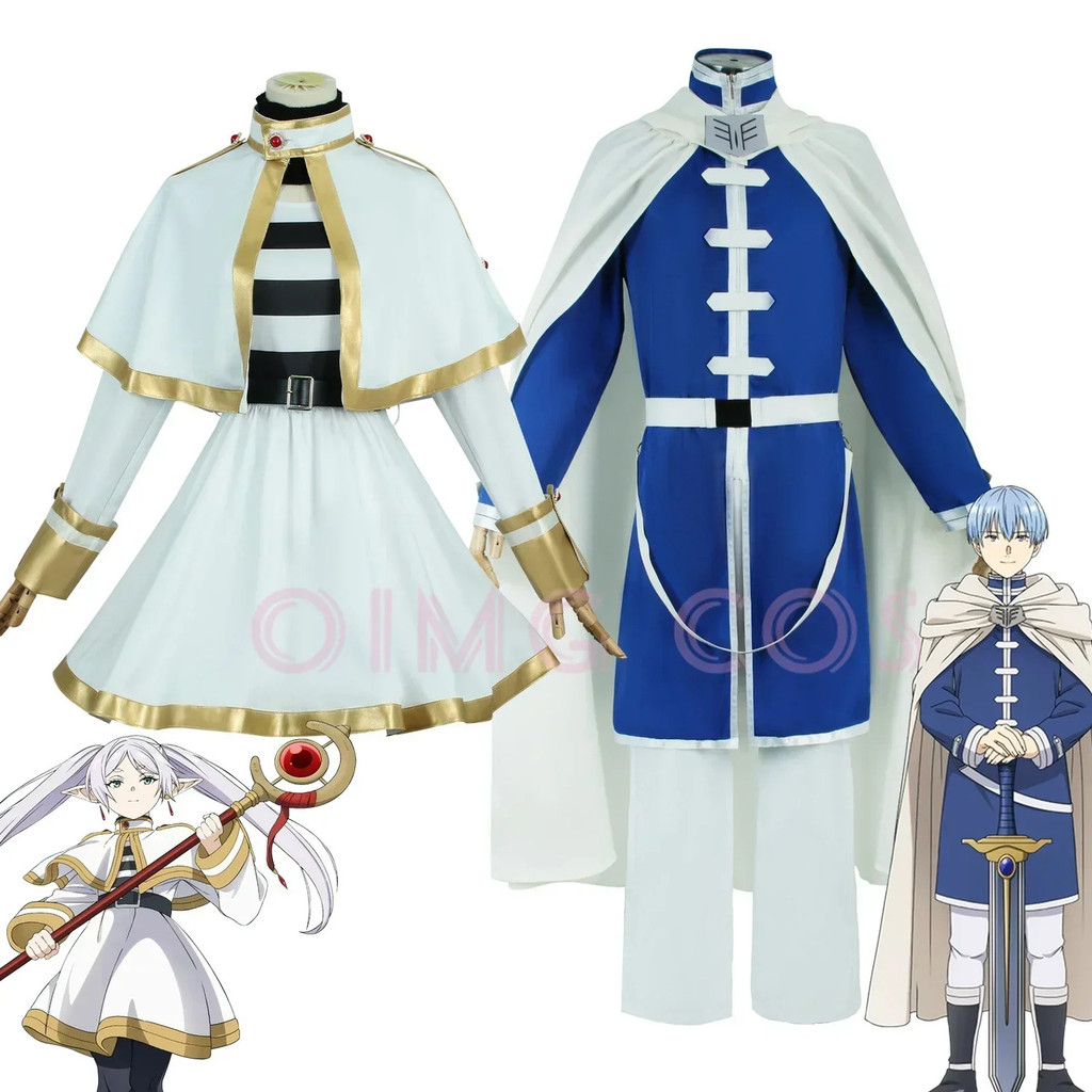 § Frieren At The Funeral Cosplay Himl Costu Carnival Uniform Wig Ani ...
