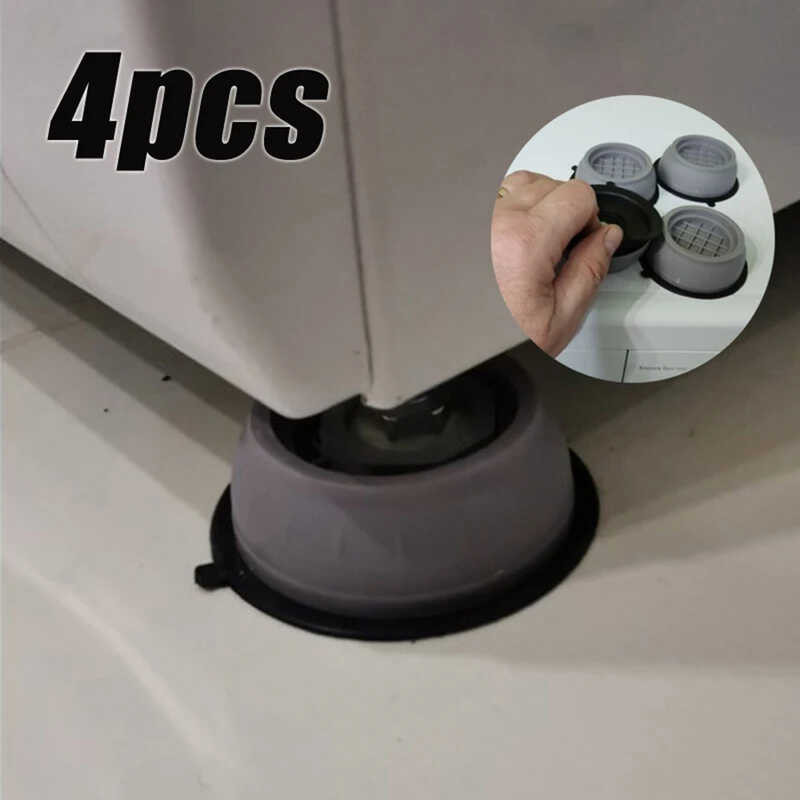 4Pcs 、 Anti Vibration Feet Pads Rubber Legs Slipstop Silent Skid Raiser ...