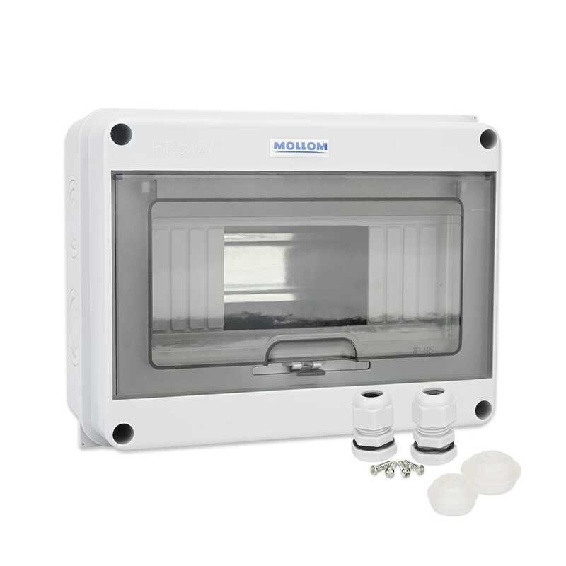 8-way circuit MOLLOM breaker MCB distribution protection box, with DIN ...