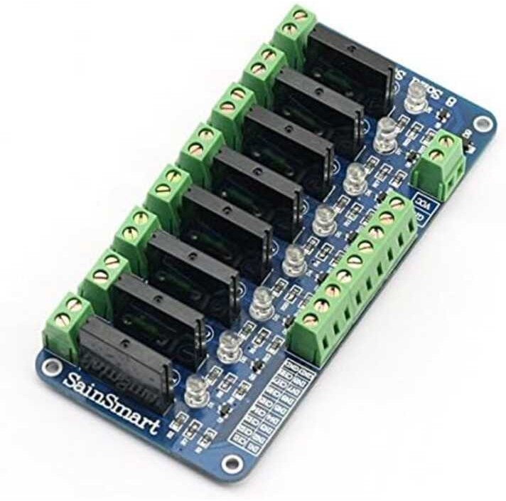 5V SainSmart 8-channel solid-state relay module board suitable for Arduino Uno Dueove MEGA2560 ...