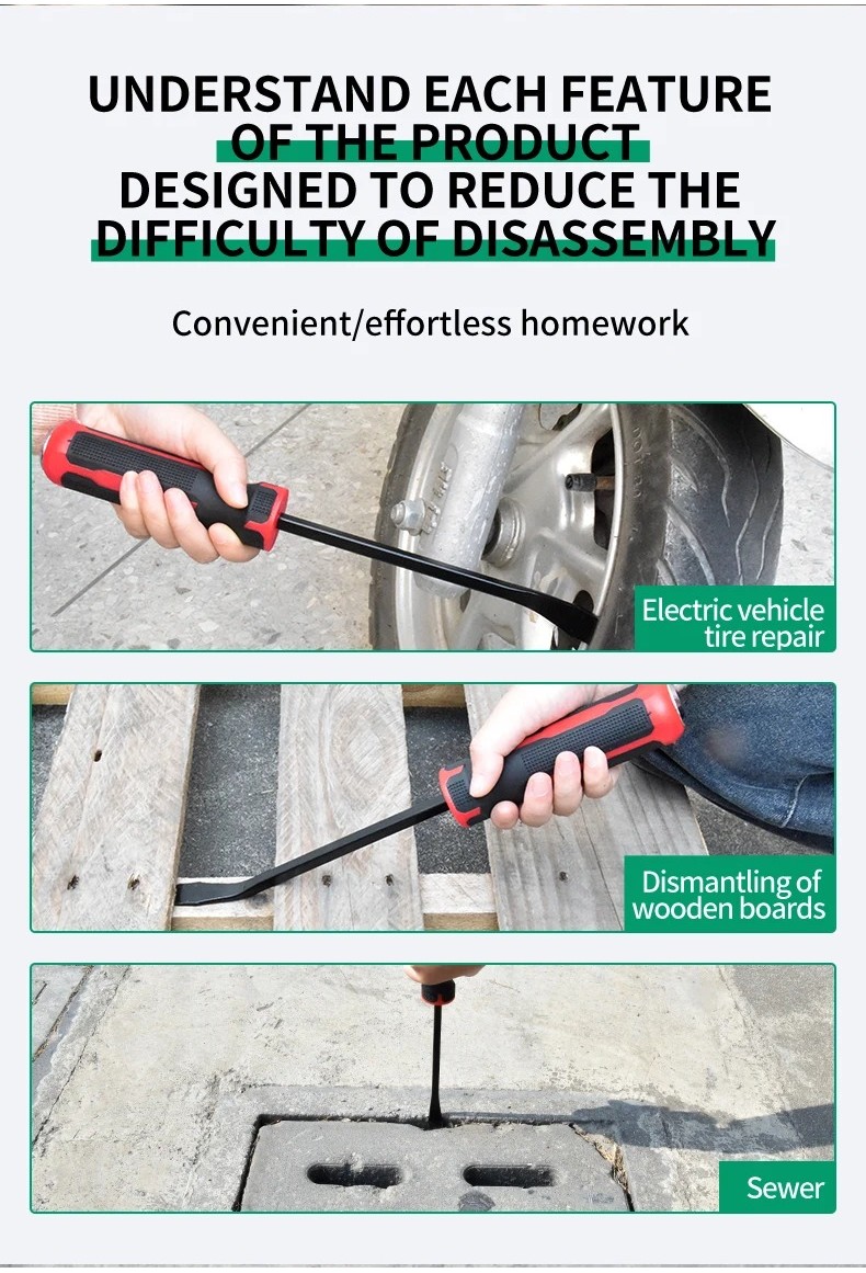 8/12/18/24 in Multi-Purpose Crowbar Set Tire Heavy Duty Crowbar ...