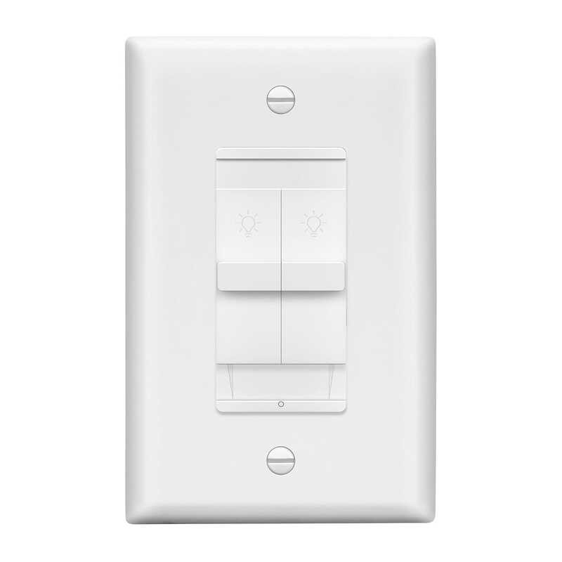 Dimmer LIDER Combination Switch Control, 2 Sliding Light Controls ...
