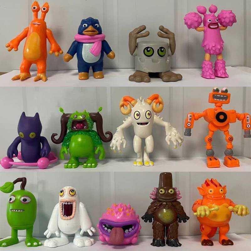 13Pcs My Singing Monsters Action Figure Ghazt Noggin Mammott Pango ...