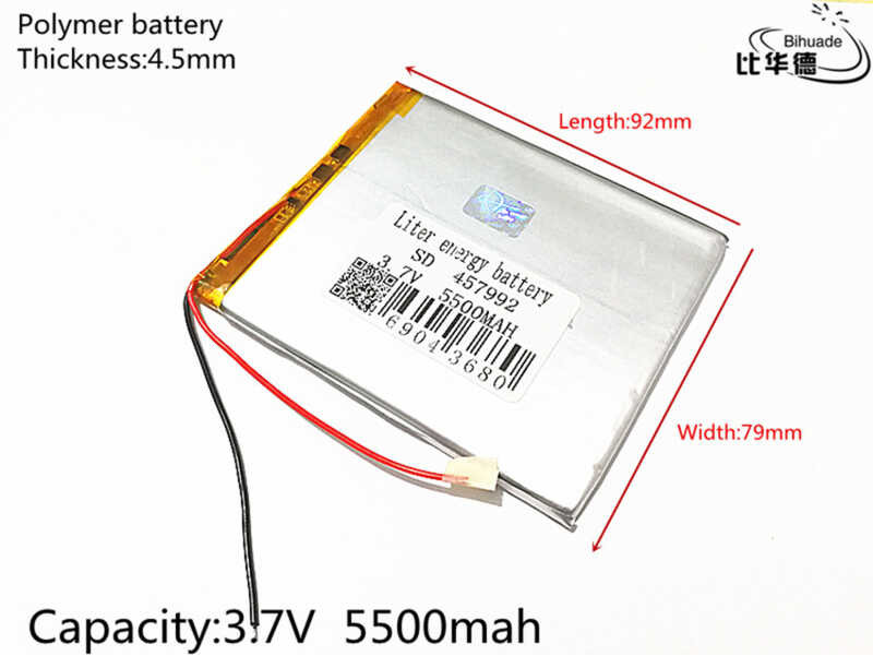 3.7V 23 5500mAH 457992 Li-ion Polymer lithiumion battery para sa 7 8 9 ...