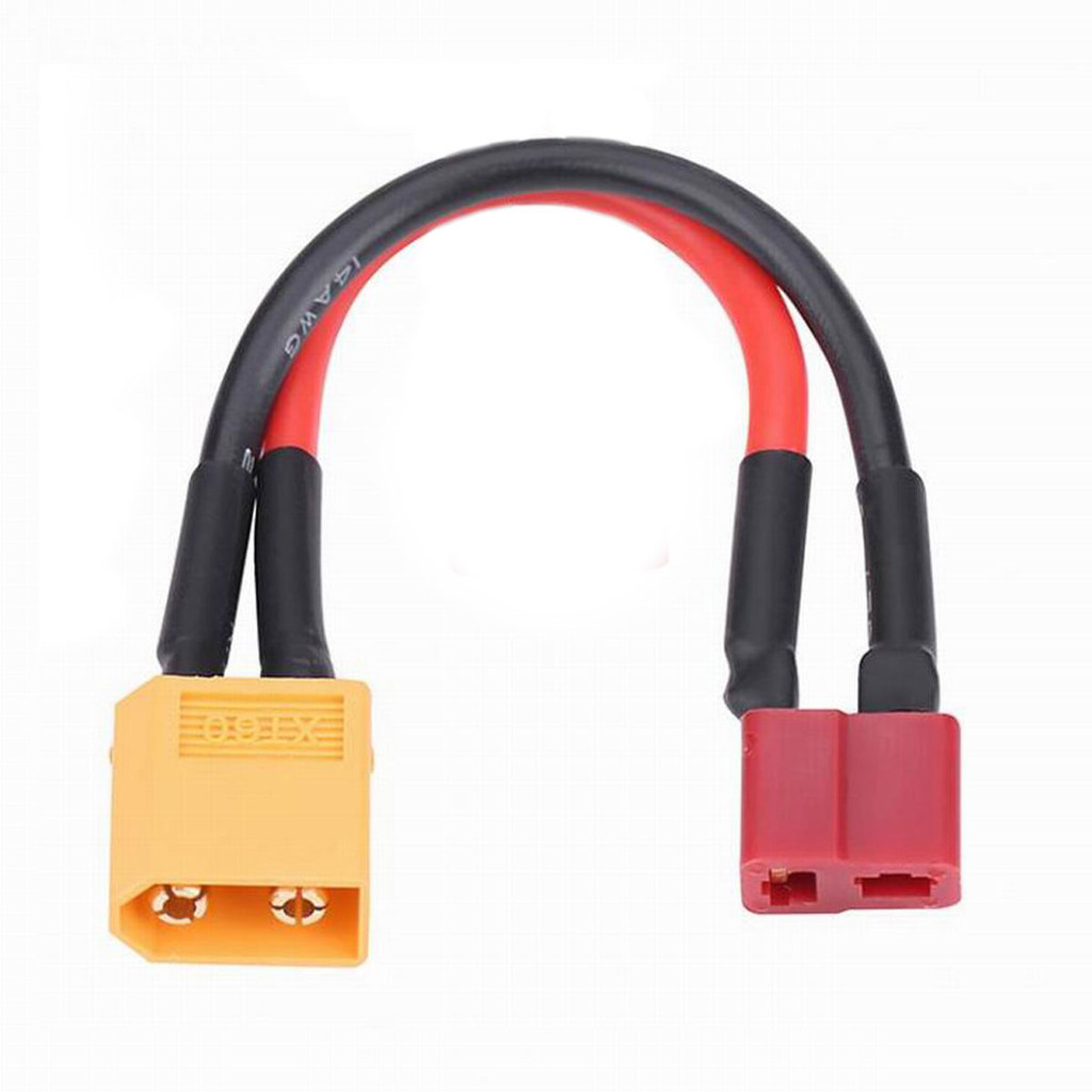 14AWG 10CM XT60 to T-Plug Male Female Adapter Connector Cable silicone ...