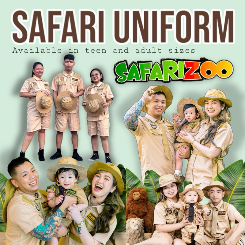 SAFARI/ ZOOKEEPER COSTUME FOR MOMMY & DADDY | Shopee Philippines