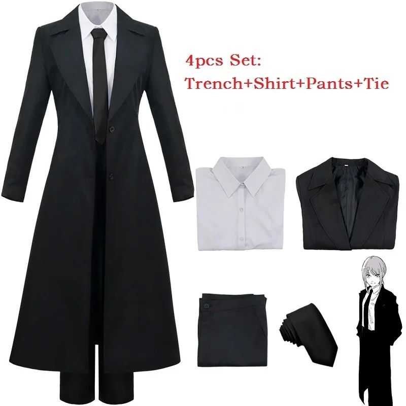 Chainsaw Chainsawman Man Power Makima Cosplay Anime Costume Long Jacket ...