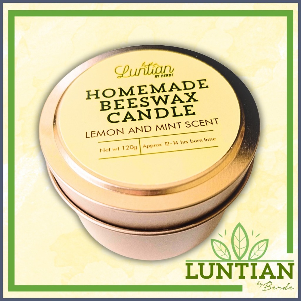 ↔ ┐ Scented Beeswax Candle Small Luntian by Berde 120g Customizable ...
