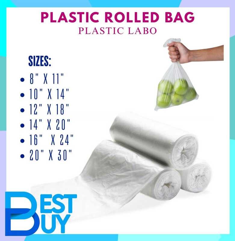 PLASTIC ROLL HD Rolled Plastic Labo Multi-Purpose Bag (Fresh Produce ...