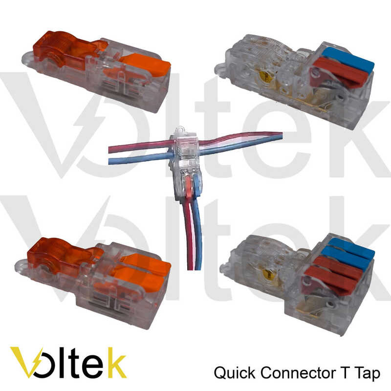 T Tap Quick Connector Terminal Block For Electrical Wire Splice Snap ...