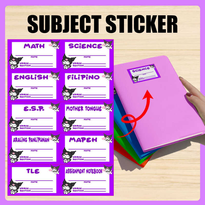 Sticker Labels Notebooks 10Pcs/Set – High Quality Design For Deped ...