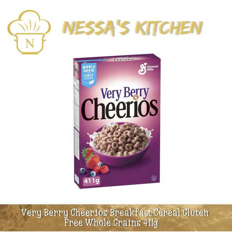 Very Berry Cheerios Breakfast Cereal Gluten Free Whole Grains 411G ...