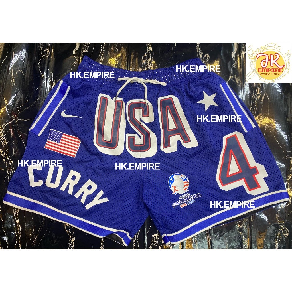 MESH SHORT NBA BASKETBALL TEAM USA CHAMPION | Shopee Philippines