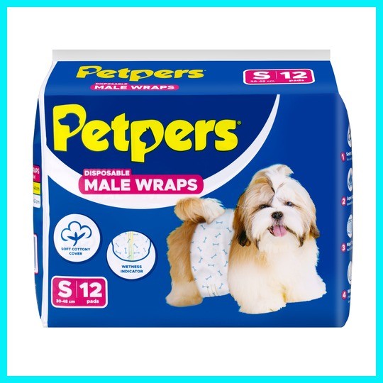 Petpers Male Wraps Small 12's - Pet Male Dog Diapers | Shopee Philippines