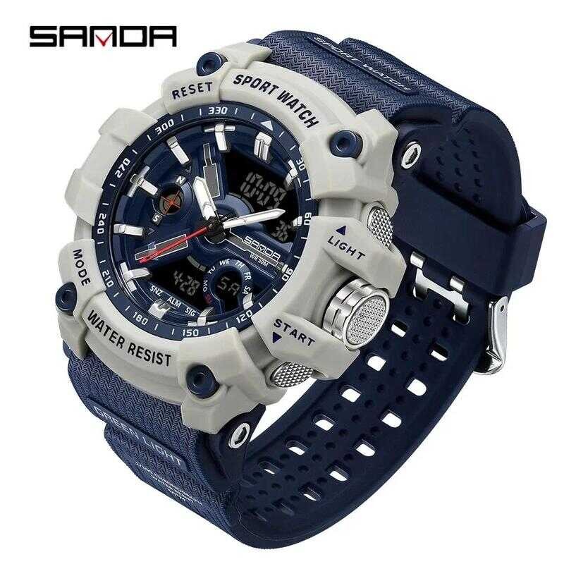 SANDA 3179 For Male Clock Shock Relogios Masculino New Sports Men's ...