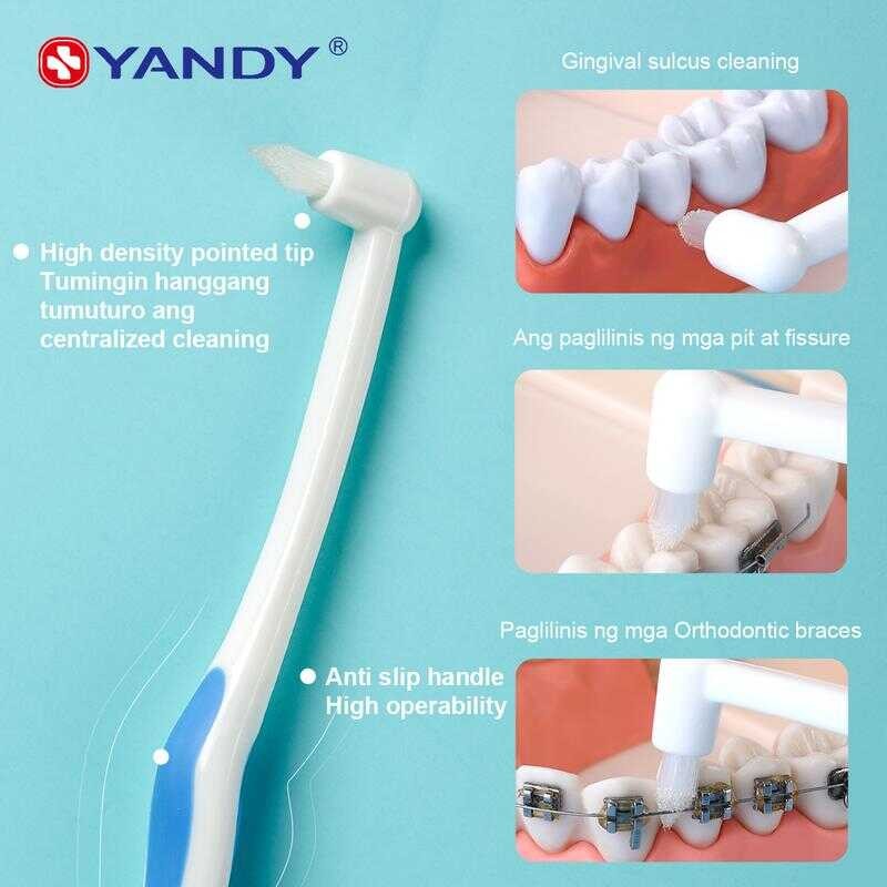 Asz-082 YANDY Pointed Single-Tufted Toothbrush Interdental Implant Bone ...