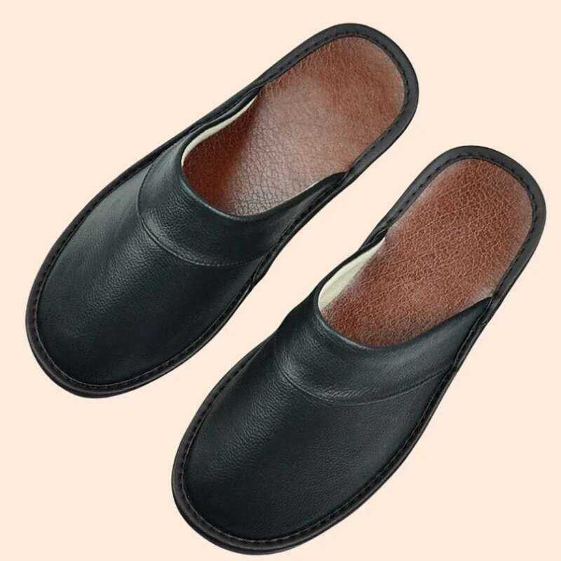 Cow COD COD Leather Unisex Big Sizes Linen Home Male Indoor House For ...
