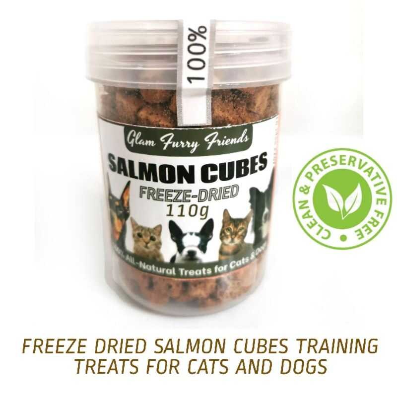 FAST SHIPPING FREEZE DRIED SALMON CUBES APETITE BOOSTER TRAINING TREATS ...