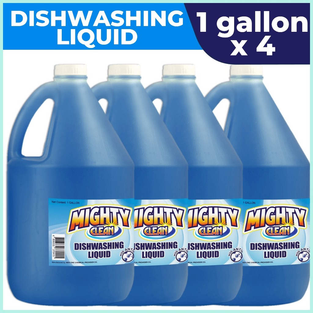 Mighty Clean Dishwashing Liquid Antibacterial - (DWL blue) 4 Gallons ...