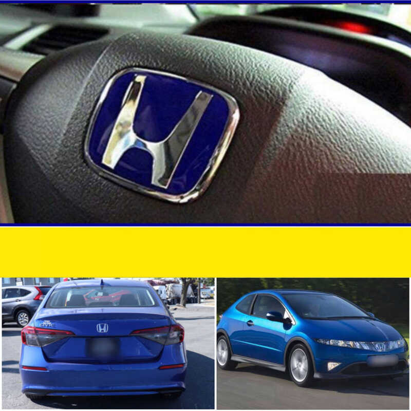 CPAO HONDA Car Emblem Car Front Grille Emblem Rear Trunk Badge Sticker ...