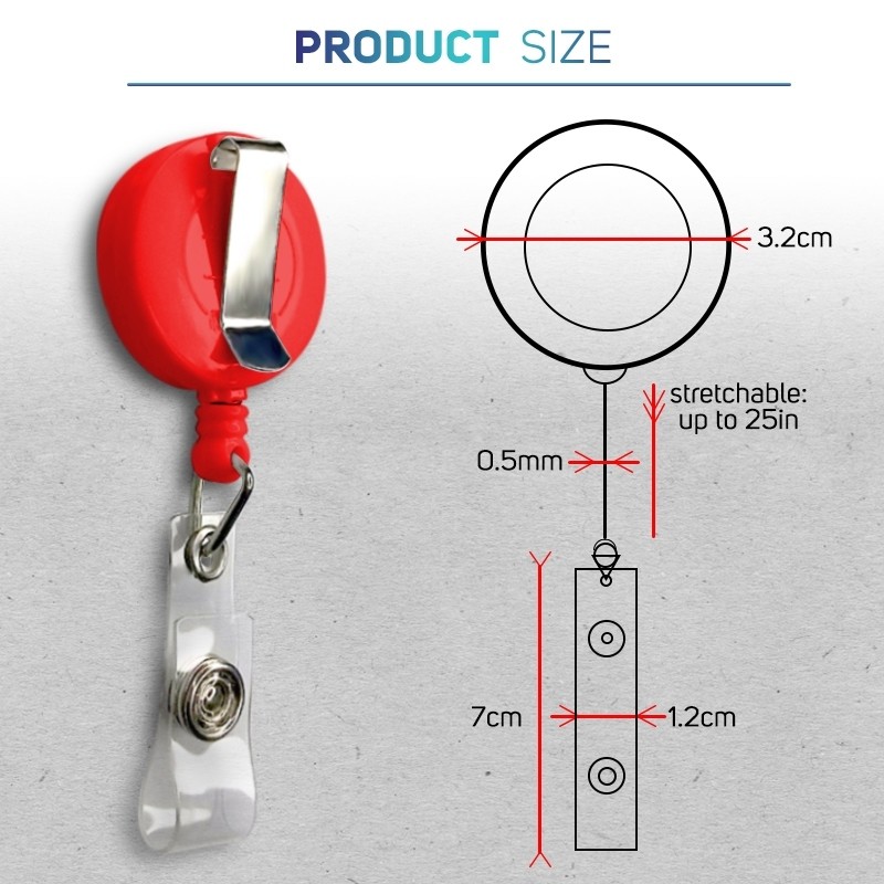 Retractable ID clip holder w/ belt clip - 50pcs | Shopee Philippines
