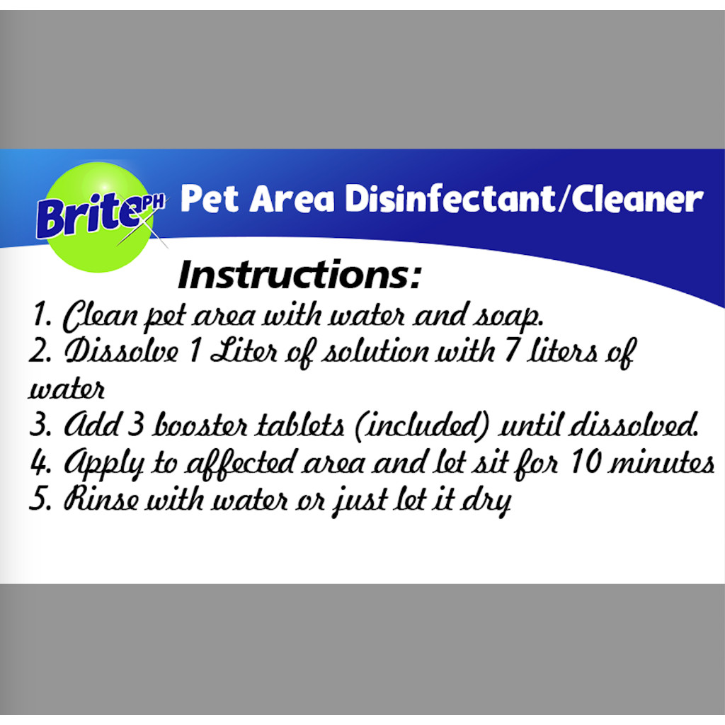 BritePH Pet Area Disinfectant Kit (28Liter yield) | Shopee Philippines