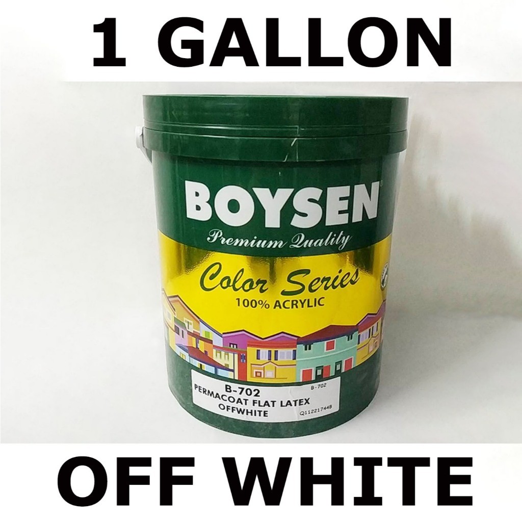 BOYSEN FLAT LATEX OFF WHITE ( 1 GALLON ) B-702 PERMACOAT ...