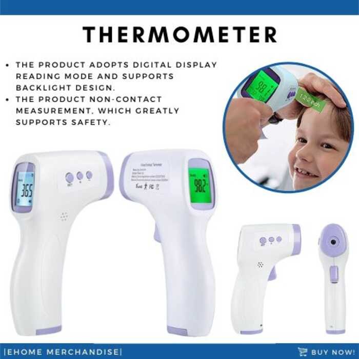 Non-Contact Thermometer Omron Forehead Infrared Thermo Scanner Double ...