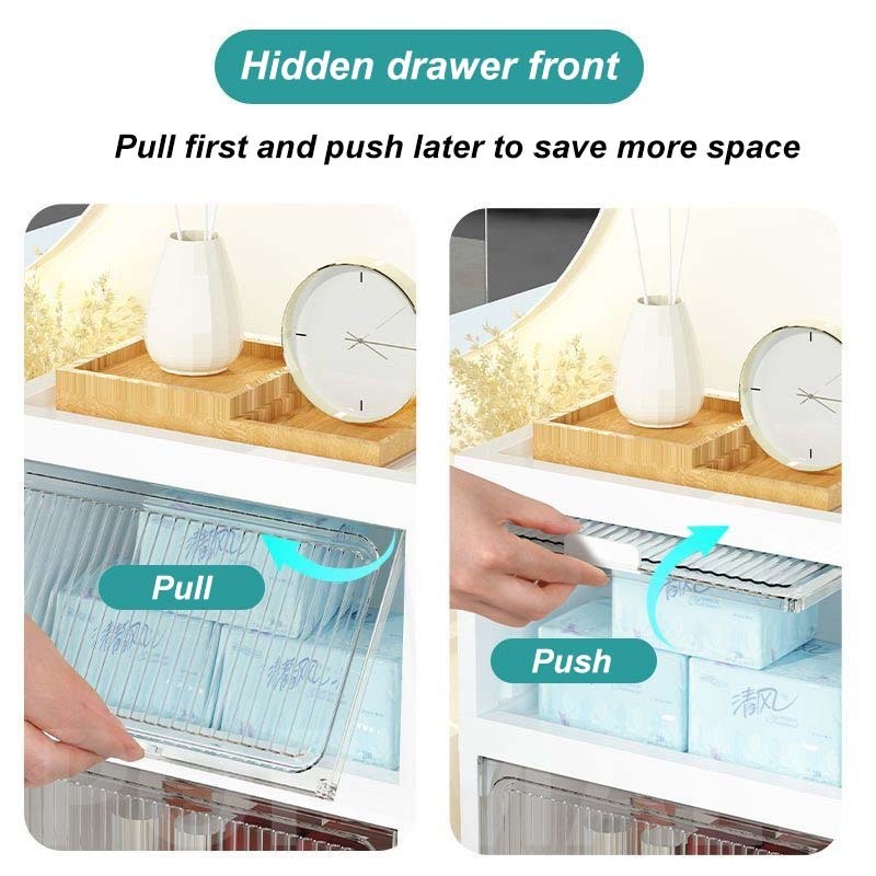 PoP Gap Storage Cabinet Bathroom Movable Plastic Cabinet With Wheel ...