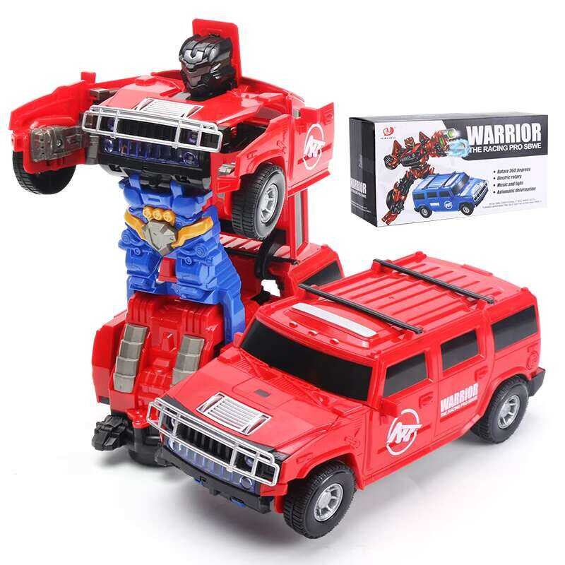 Electric Universal Transforming Hummer Robot Dancing Children's Toy Car ...