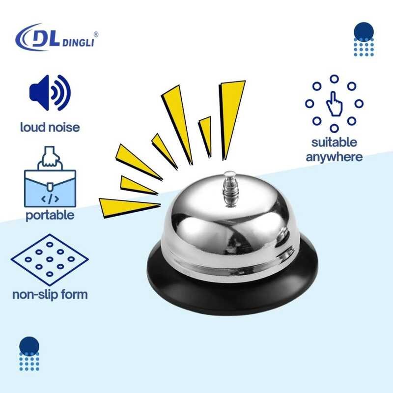Call – Stainless Steel Durable Metal Reception Desk Bell, Customer ...