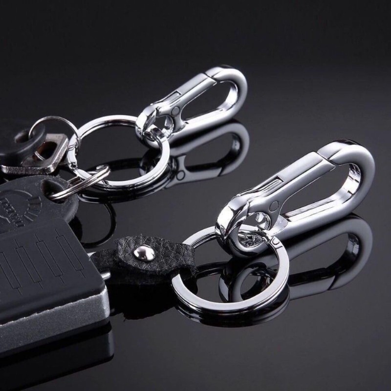 Unisex Key Chain Classic Stainless Steel Gourd Buckle Carabiner ...