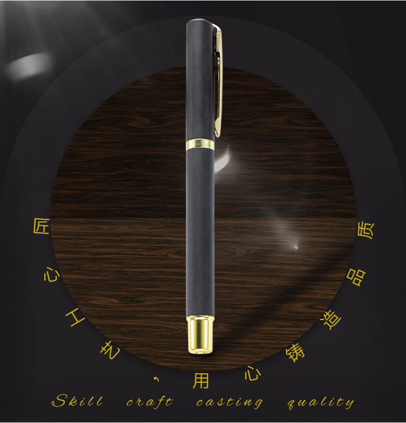 1Pc high-end metal neutral pen, black 0.5mm neutral pen, gift pen ...