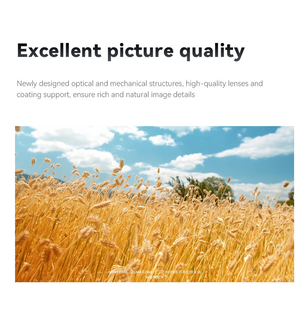 7artisans 10mm 16mm 25mm 35mm 50mm 85mm T2.1 S35 Frame wide angle Super Hope Prime Cinematic ...