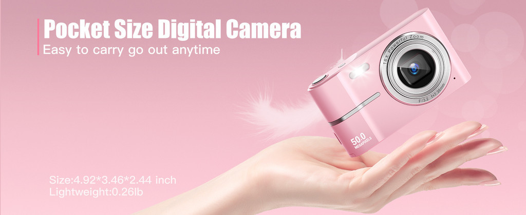 Digital Camera, Autofocus 50MP FHD 1080P Camera for kids with 16x Zoom ...