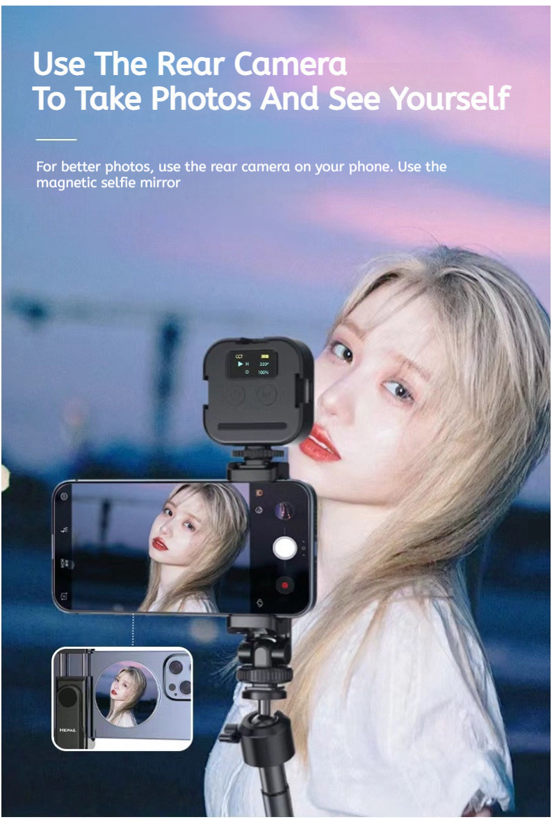Phone Camera Reflection Mirrorr Magnetic Selfie Mirror for Smartphone ...