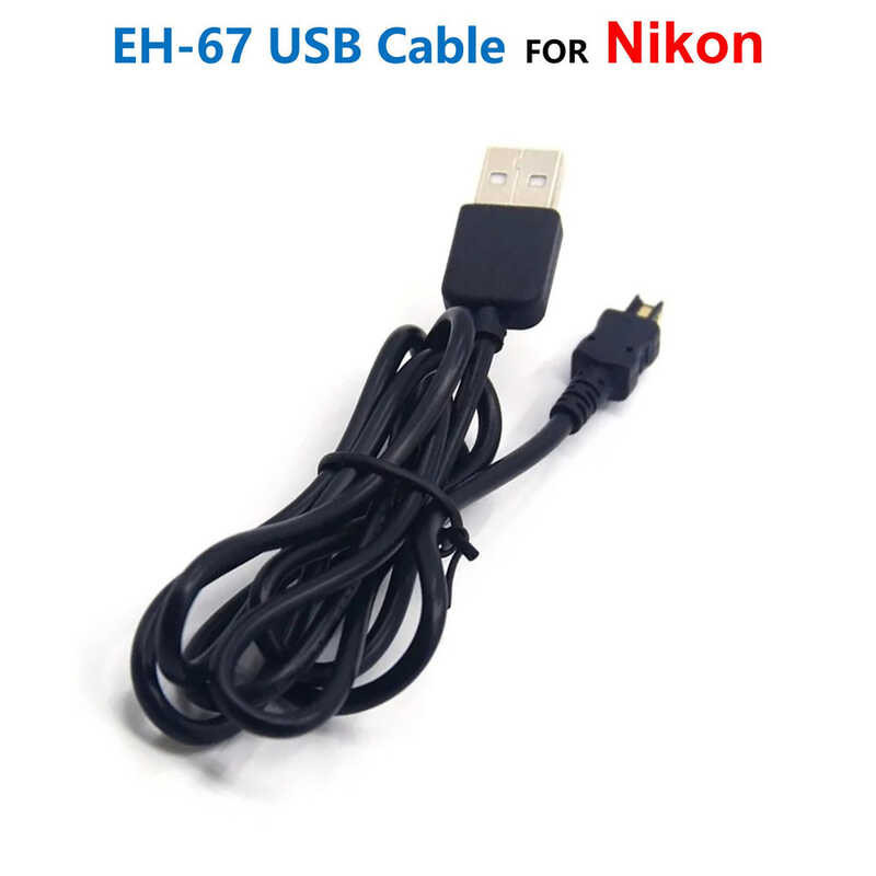1M EH-67 EH67 USB Digital Camera DC Charger Cable Para kay Nikon Coolpix L100 L105 L110 L120 ...