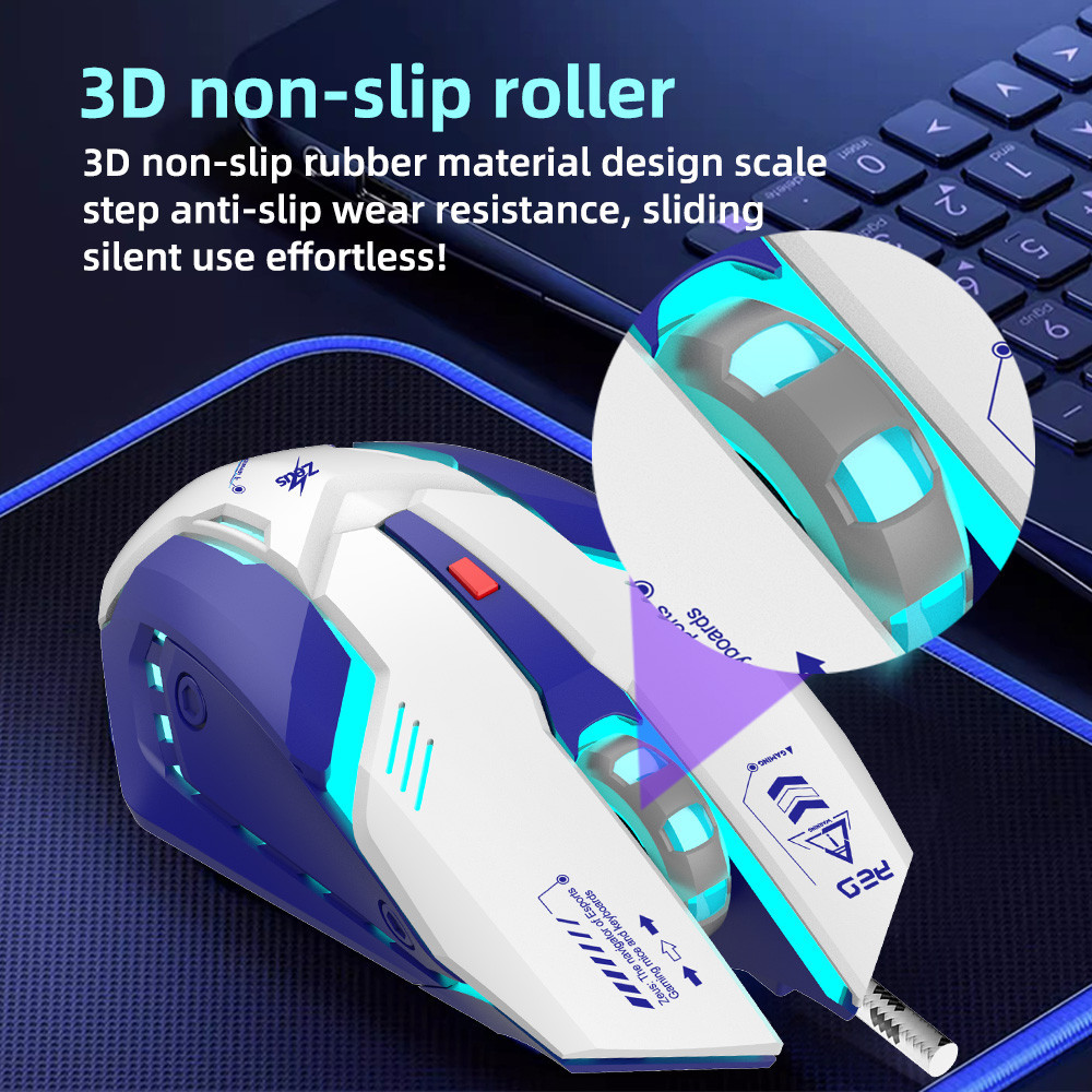 Zeus M-99 Mecha Style Gaming Mouse USB Wired Mechanical Feel Like Led ...